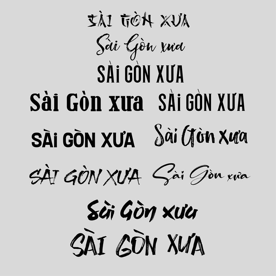 Free Sharing of 500 Super Beautiful Vietnamese Old Saigon Fonts